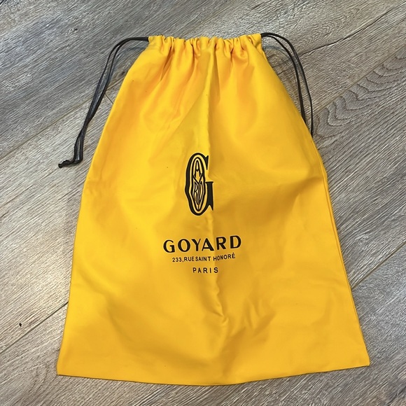Goyard | Bags | Goyard Yellow Drawstring Dust Bag Storage Travel Medium ...